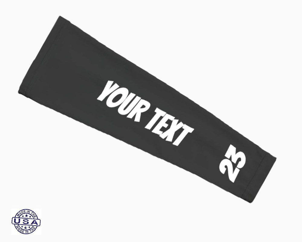 Customized Number Text Arm Sleeve | Custom Sports Sleeves