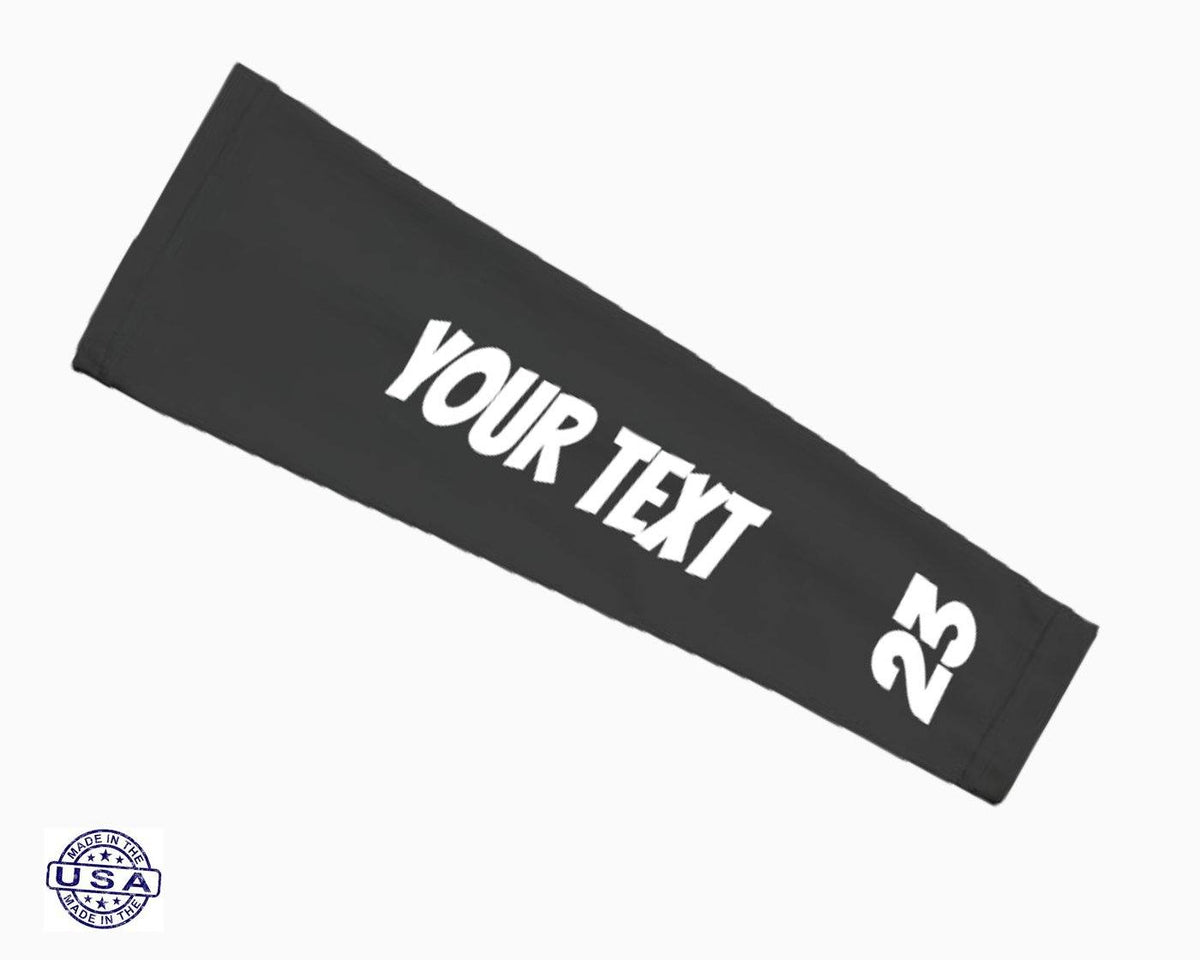 Customized Number Text Arm Sleeve | Custom Sports Sleeves